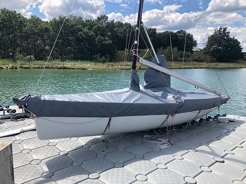 SB20 Top Cover in Top Gun Material - Rain and Sun Dinghy Boat Covers